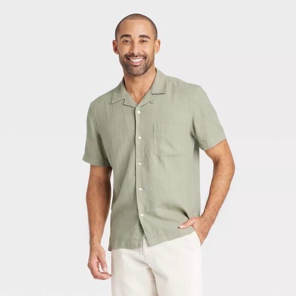 Goodfellow & Co | Shirts | New Mens Vintage Short Sleeve Camp Shirt ...